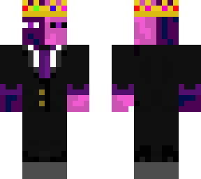 Half enderman half corrupted enderman in a suit | Minecraft Skin
