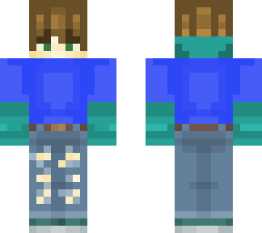 Boy With Teal Sweatshirt Minecraft Skins