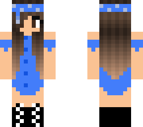 cute blue villager girl | Minecraft Skin