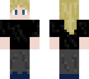 Long Hair Boy (ponytail) | Minecraft Skin