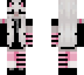 blonde cat girl pink alt | Minecraft Skins