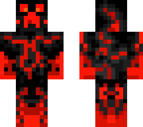 Red creeper boy volcano | Minecraft Skin