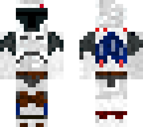 White Mando V3 | Minecraft Skin