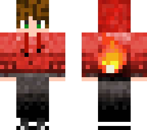 Anime Fire Boy Skin v2 | Minecraft Skin