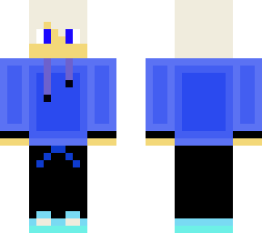 Blue Hoodie Boy | Minecraft Skin