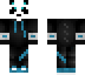Blue Ikonik Panda | Minecraft Skin