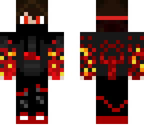 Fire Skin corrected | Minecraft Skin