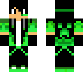 green gamer boy | Minecraft Skin