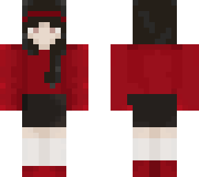 soft girl aesthetic red | Minecraft Skin