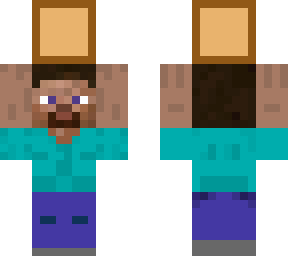Steve Holds Bread | Minecraft Skin
