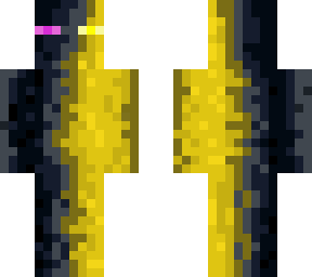 yellow-black enderman | Minecraft Skin