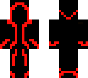 Black/red cloak | Minecraft Skin