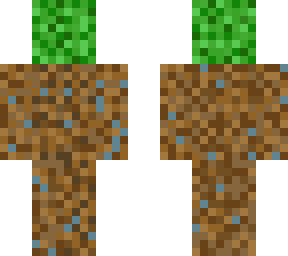 dirt block man/women | Minecraft Skin