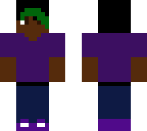 PixelDip MHA Purple Shirt New Hairstyle | Minecraft Skin