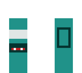 Among us turquoise imposter | Minecraft Skin