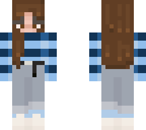 Blue Striped Sweater Girl :) | Minecraft Skin