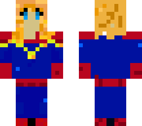 Captain marvel | Minecraft Skin