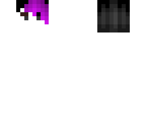 Male Emo HB - Right Side Bangs - Black & Magenta | Minecraft Skin