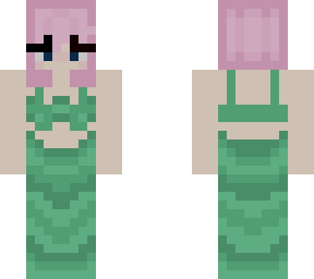 Mermaid Nihachu green | Minecraft Skin