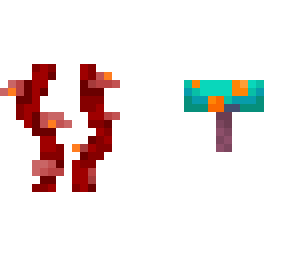 Minecraft Warped Fungus and Weeping Vines | Minecraft Skin