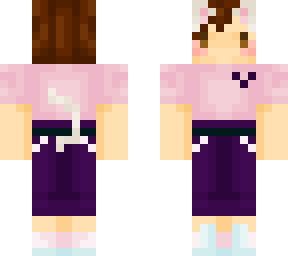 pretty pink cat boy | Minecraft Skin