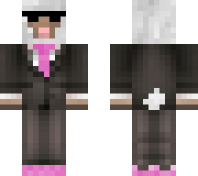 sheep cute suit in pink sunglasses tie ba swag cool | Minecraft Skins