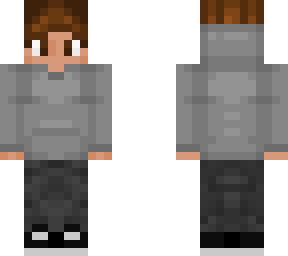 grey hood boy | Minecraft Skin