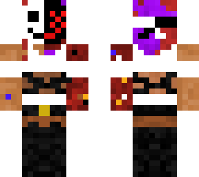 Half Human Half Nether | Minecraft Skin