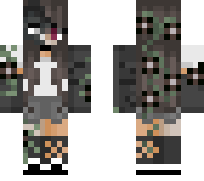Half Wither Girl | Minecraft Skin