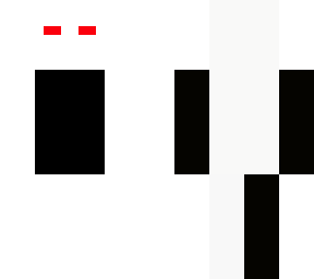 red eyed black/white null | Minecraft Skin