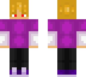 Red Eyed Boy With Blonde Hair | Minecraft Skin