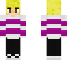 Tryhard purple and white skin | Minecraft Skin