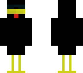 Black chicken with epic sunglasses | Minecraft Skin