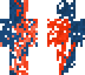 blue and red skin | Minecraft Skin