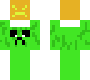 cute creeper holding pumpkin | Minecraft Skin