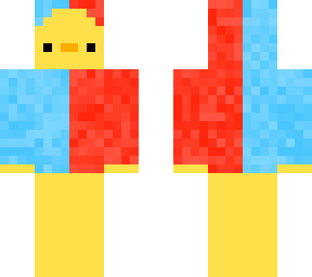Red/Blue Duck Hoodie | Minecraft Skin