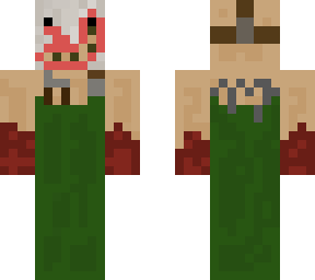 Trapper DBD Chuckles mask | Minecraft Skin