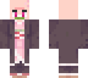 Bald nezuko | Minecraft Skin