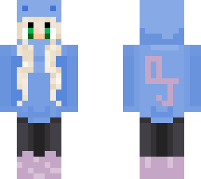 Blue Cute Frog | Minecraft Skin