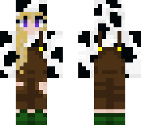 Cow Print Hoodie | Minecraft Skin