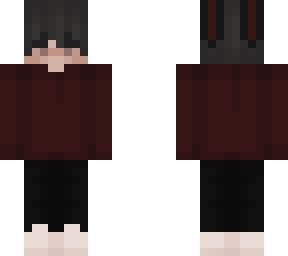 Red Bunny Ear Boy | Minecraft Skin