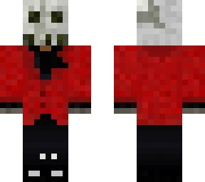 Red suit - Skeleton | Minecraft Skin