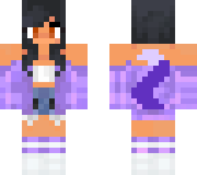Aphmau with wolf ears and tail | Minecraft Skin