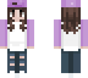 Backwards cap girl | Minecraft Skin