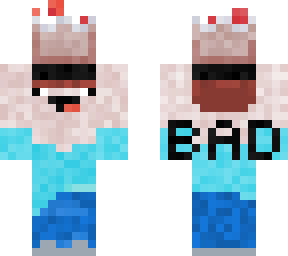 Derp Steve (Holding Cake) | Minecraft Skin