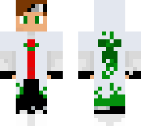 Inverted Jeremy Pro with creeper | Minecraft Skin