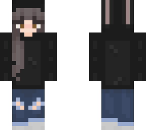 black hoodie | Minecraft Skins
