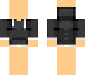 black hoodie base | Minecraft Skin