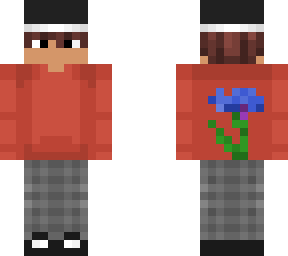 blue cornflower guy with a hat | Minecraft Skin