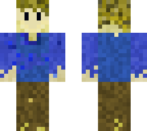 Blue homeless grian | Minecraft Skin